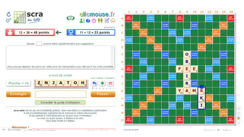 Jouer au Scrabble Gratuit en Ligne : Meilleur Site 2025 ️