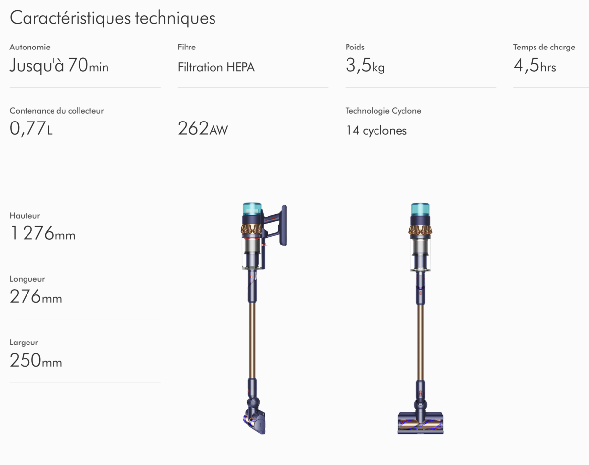 Le nouvel aspirateur balai Dyson Gen5detect est disponible en France ...