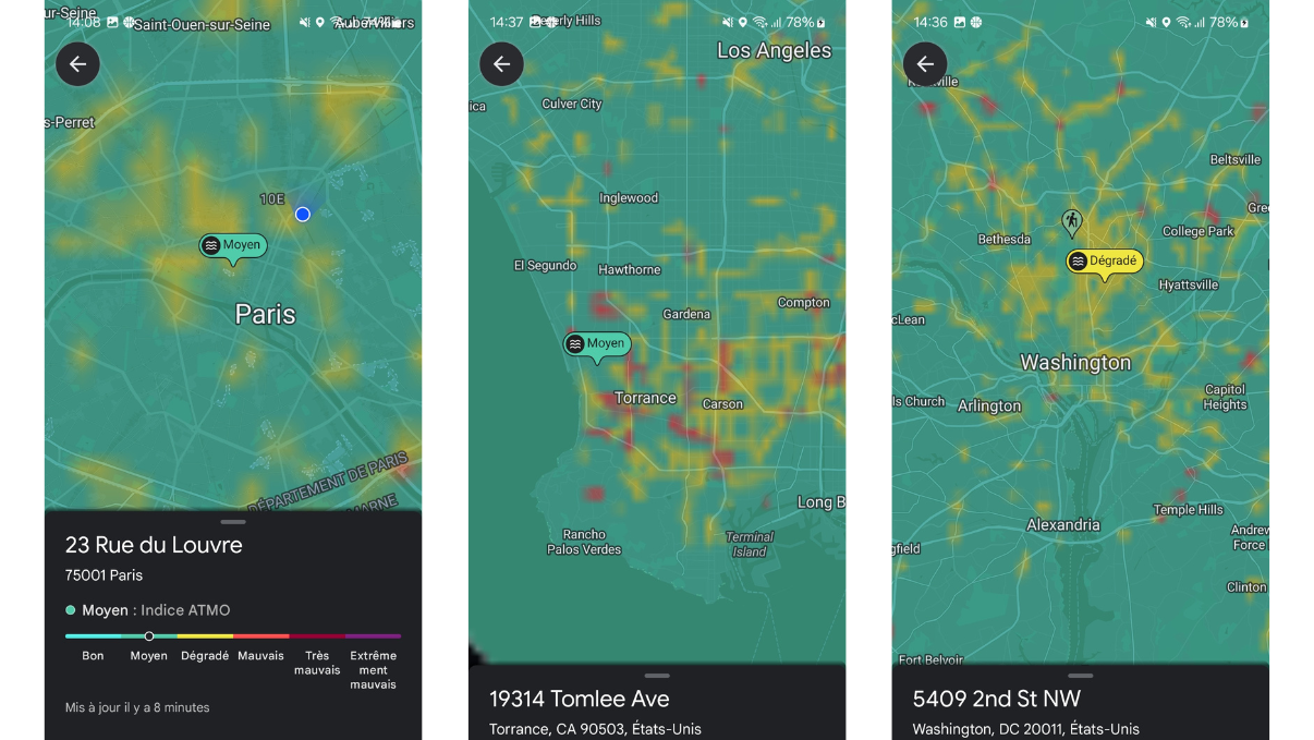 Suivez la météo sur Google Maps et arrêtez d'être piégé par la pluie ...