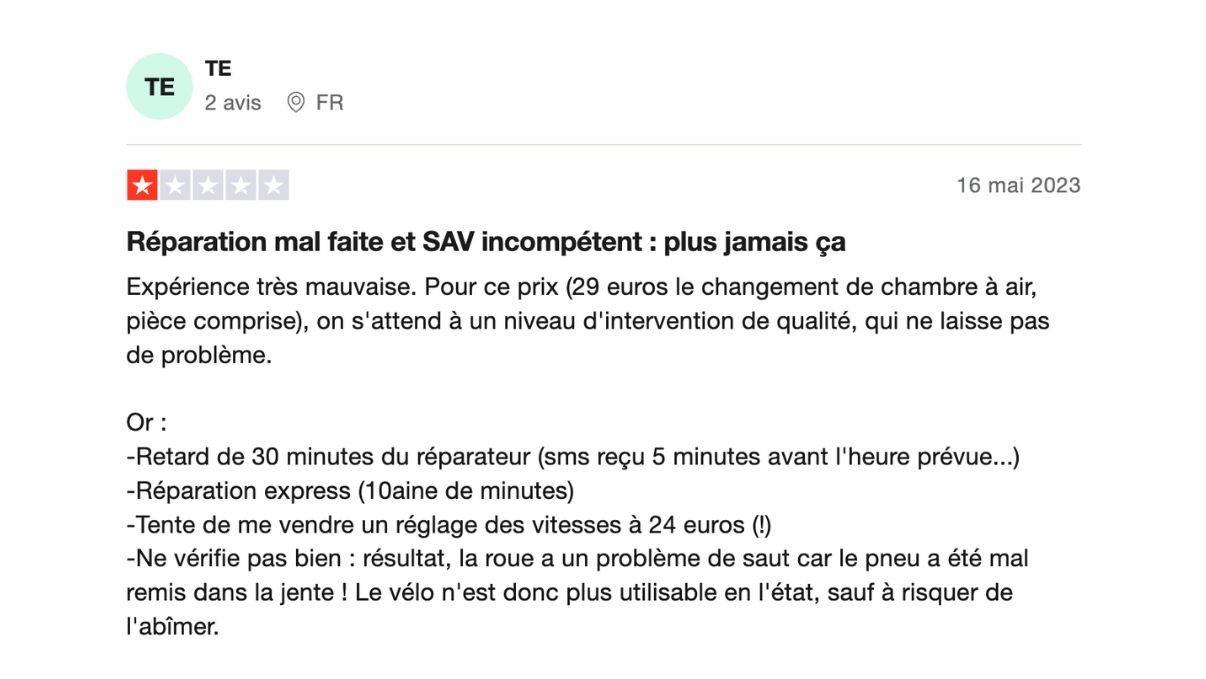 Cyclofix : pourquoi j'ai détesté réparer mon vélo avec ce service
