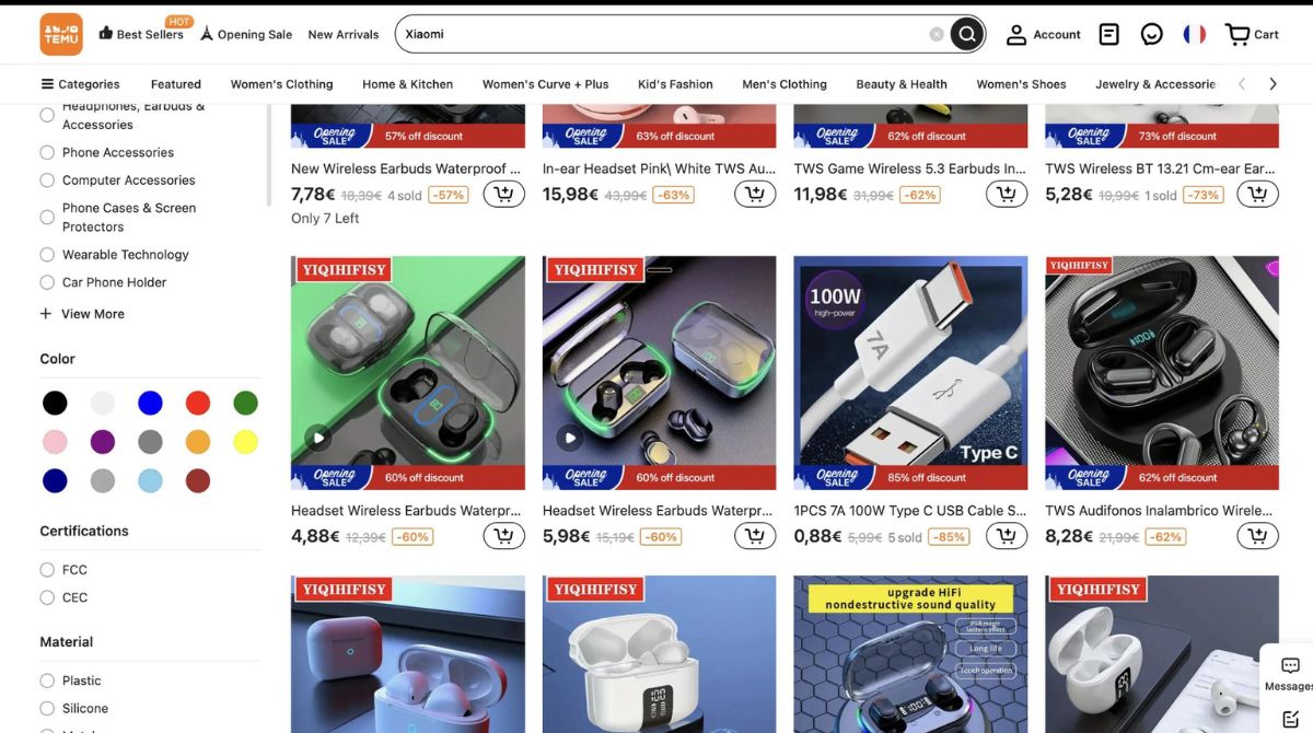 En plus de leurs ventes flash, Temu vous offre 100€ en exclusivité sur ...